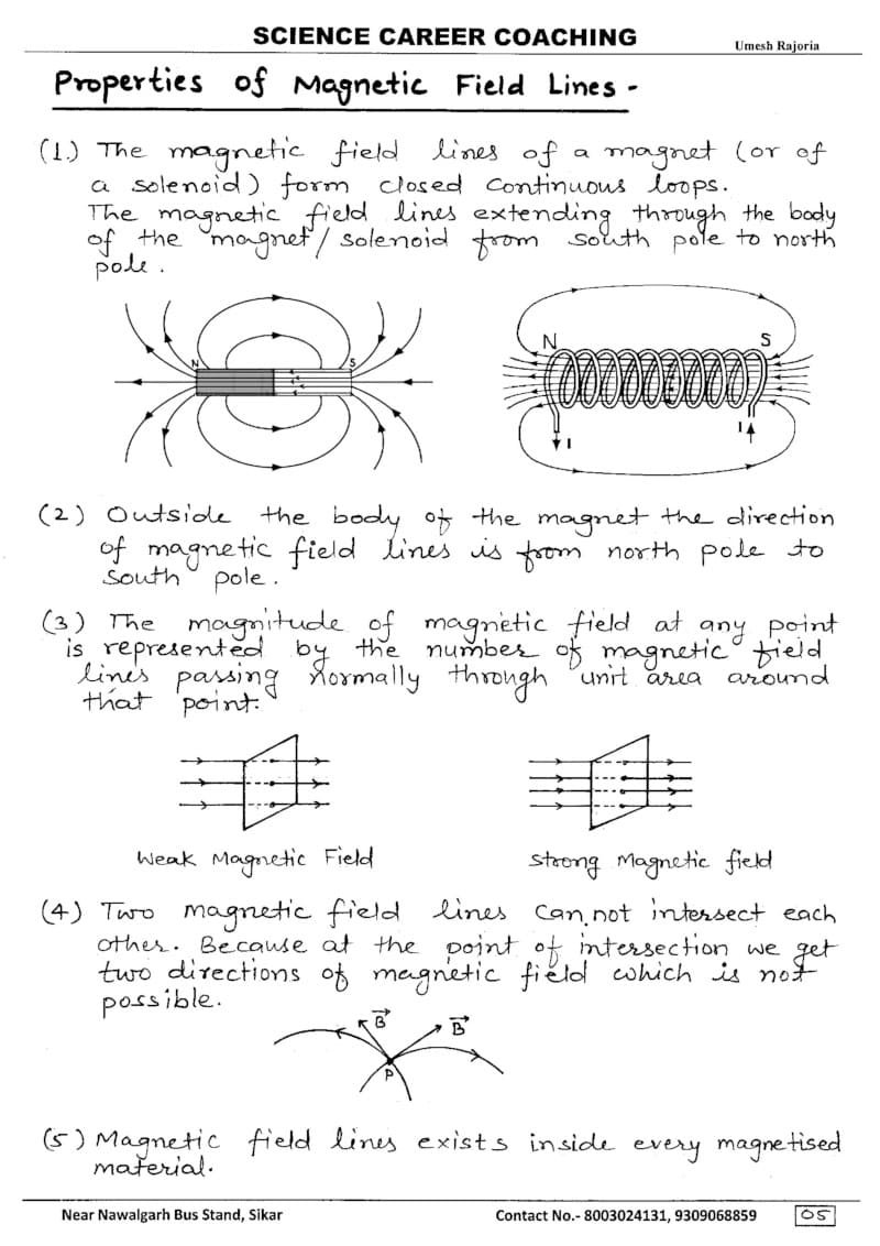 Magnetism and Matter Notes | Class 12 Physics Notes – SCIENCE CAREER ...